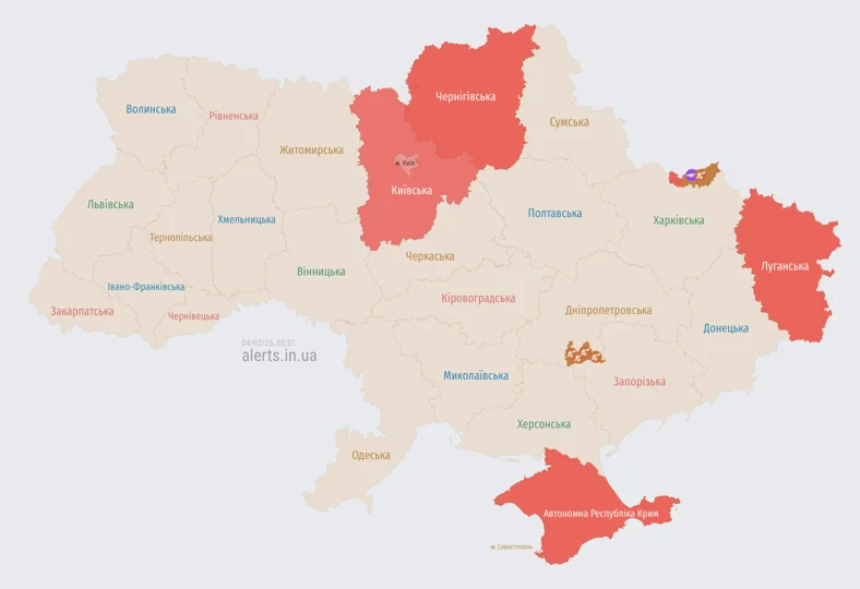 В Україні зафіксовано рух ударних БпЛА: напрямки та регіони / NV