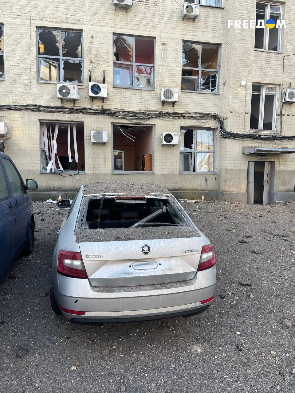 Kyiv attack on Feb. 12 - Russian strikes damaged premises of Ukrainian foreign broadcasting ...