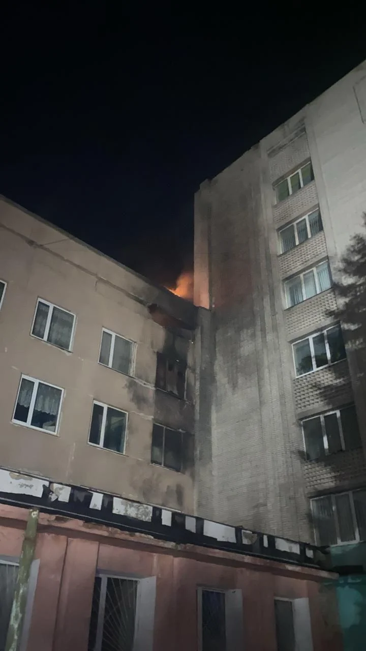 Russian drone strike ignites fire at children’s hospital in Sumy ...