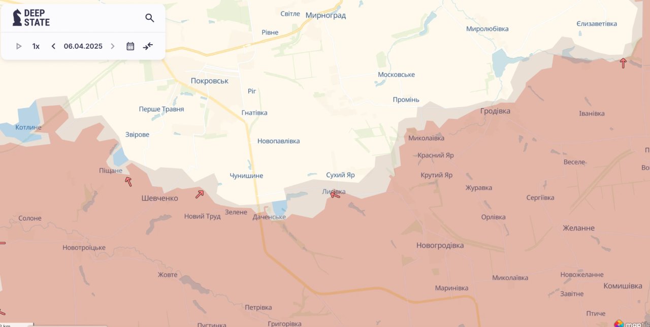 Війська РФ просунулися під Куп’янськом та Покровськом — карти DeepState / NV