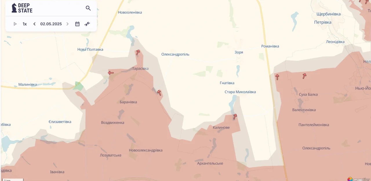 Под Покровском россияне захватили еще одно село — карта DeepState / NV