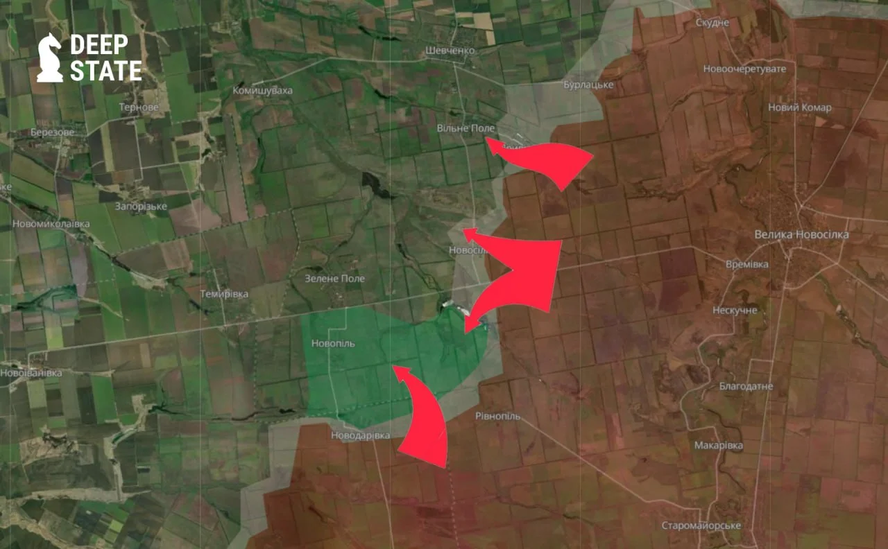 Росіяни пішли у штурми, ситуація в районі Новодарівки Запорізької області погіршилася ...