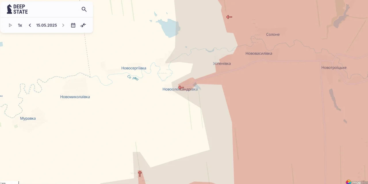 Росія просунулася на двох напрямках у Донецькій області — карта DeepState / NV