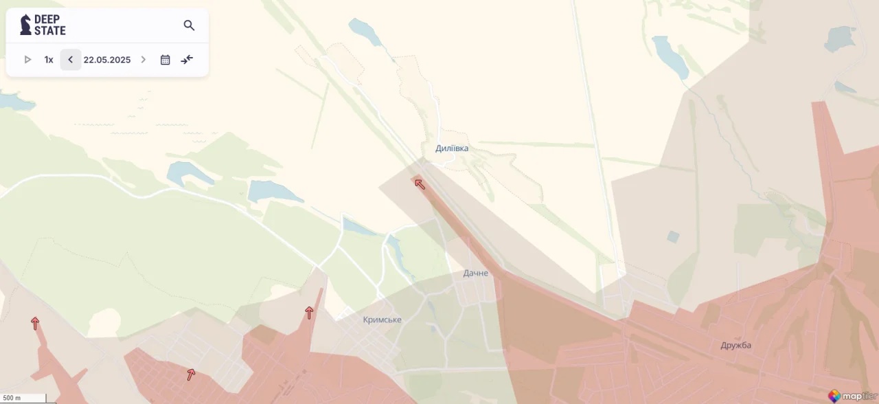 Ситуация на фронте — Россияне продвинулись возле трех сел в Донецкой области — карта DeepState / NV