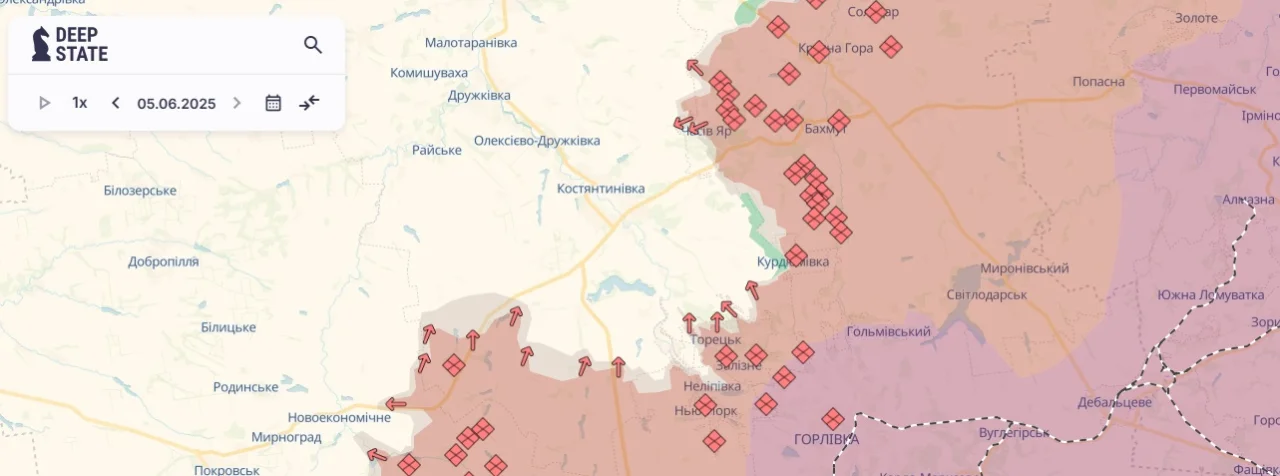 DeepState monitoring project confirms new Russian gains in Donetsk Oblast / The New Voice of Ukraine