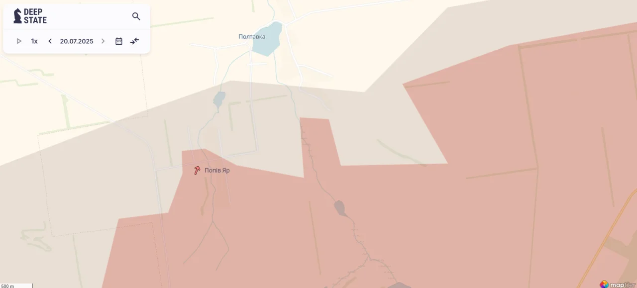 Ситуація на фронті — Росіяни просунулися у шести селах на Донеччині — мапа DeepState / NV