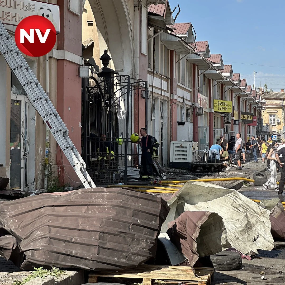 Privoz market in Odesa damaged by Russian attack / The New Voice of Ukraine