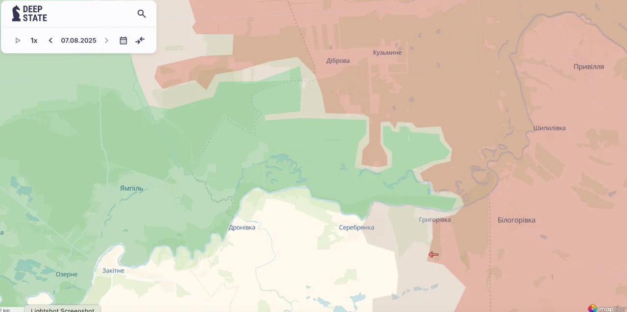 Село Дачне у Дніпропетровській області - карта DeepState фіксує ...