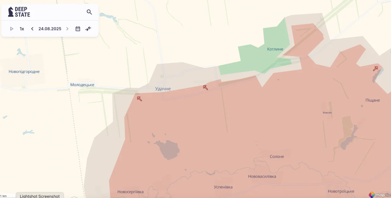 Новомихайлівку у Донецькій області звільнено — DeepState оновив карту бойових дій 25 серпня / NV