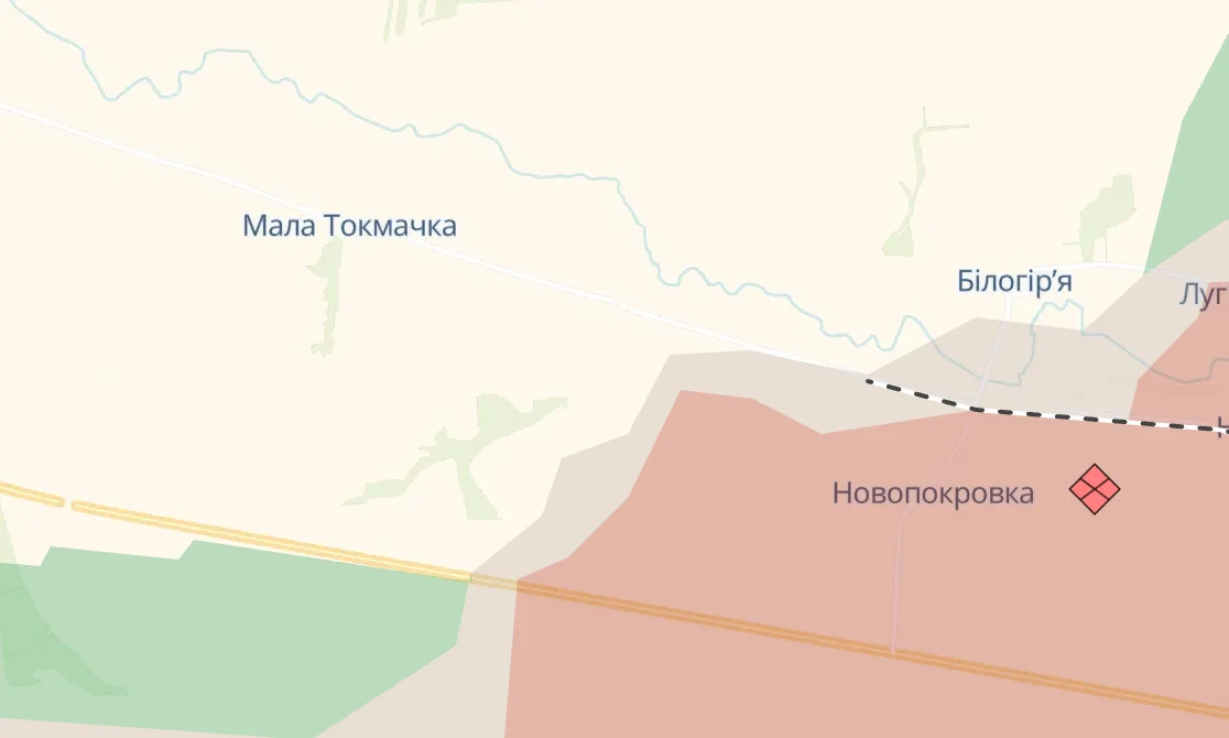 DeepState — росіяни просунулись біля Степової Новоселівки, Дерилового та Малої Токмачки / NV