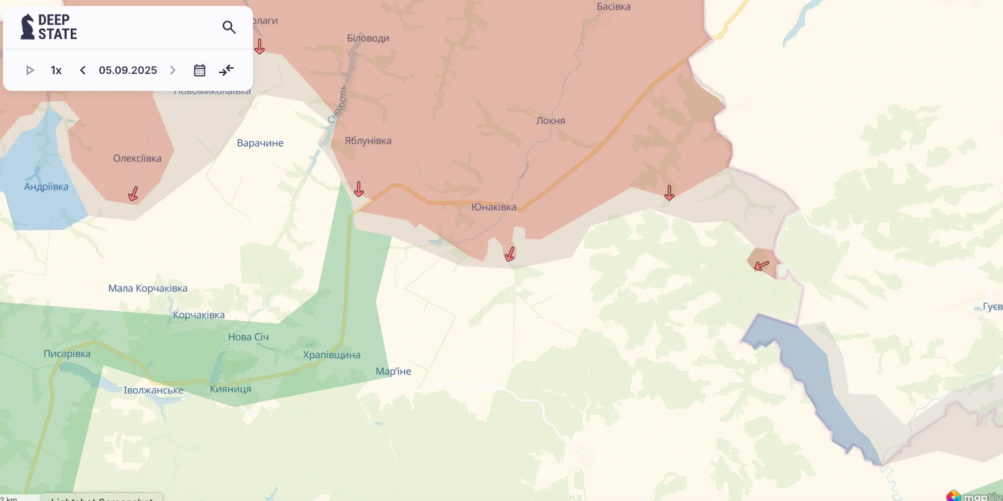Russians advance in Yunakivka in Sumy Oblast and in Dnipropetrovsk Oblast - DeepState map / The ...