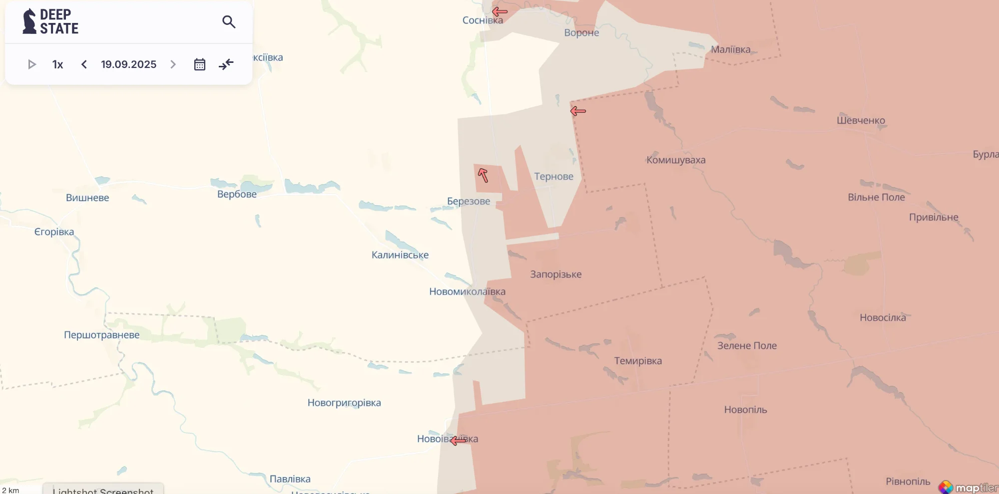 Войска России продвинулись в Днепропетровской и Донецкой областях — карта DeepState / NV