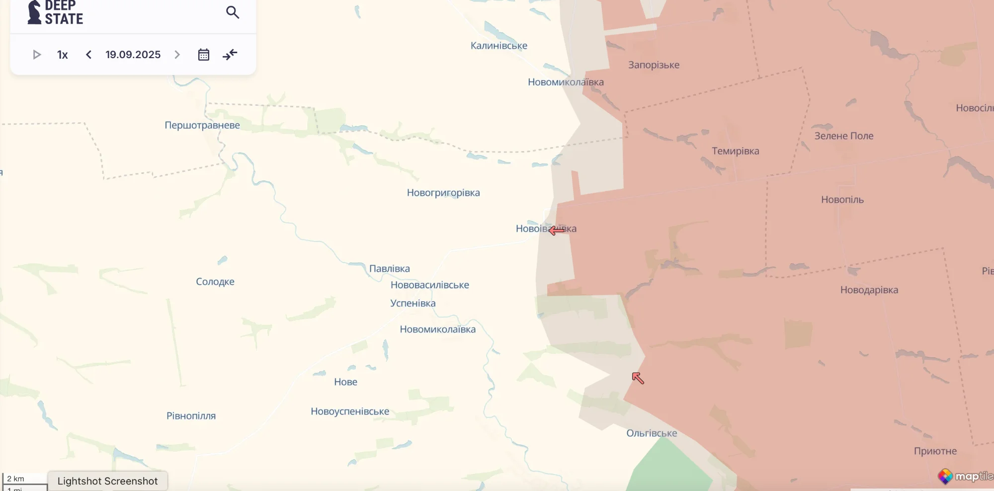 Войска России продвинулись в Днепропетровской и Донецкой областях — карта DeepState / NV