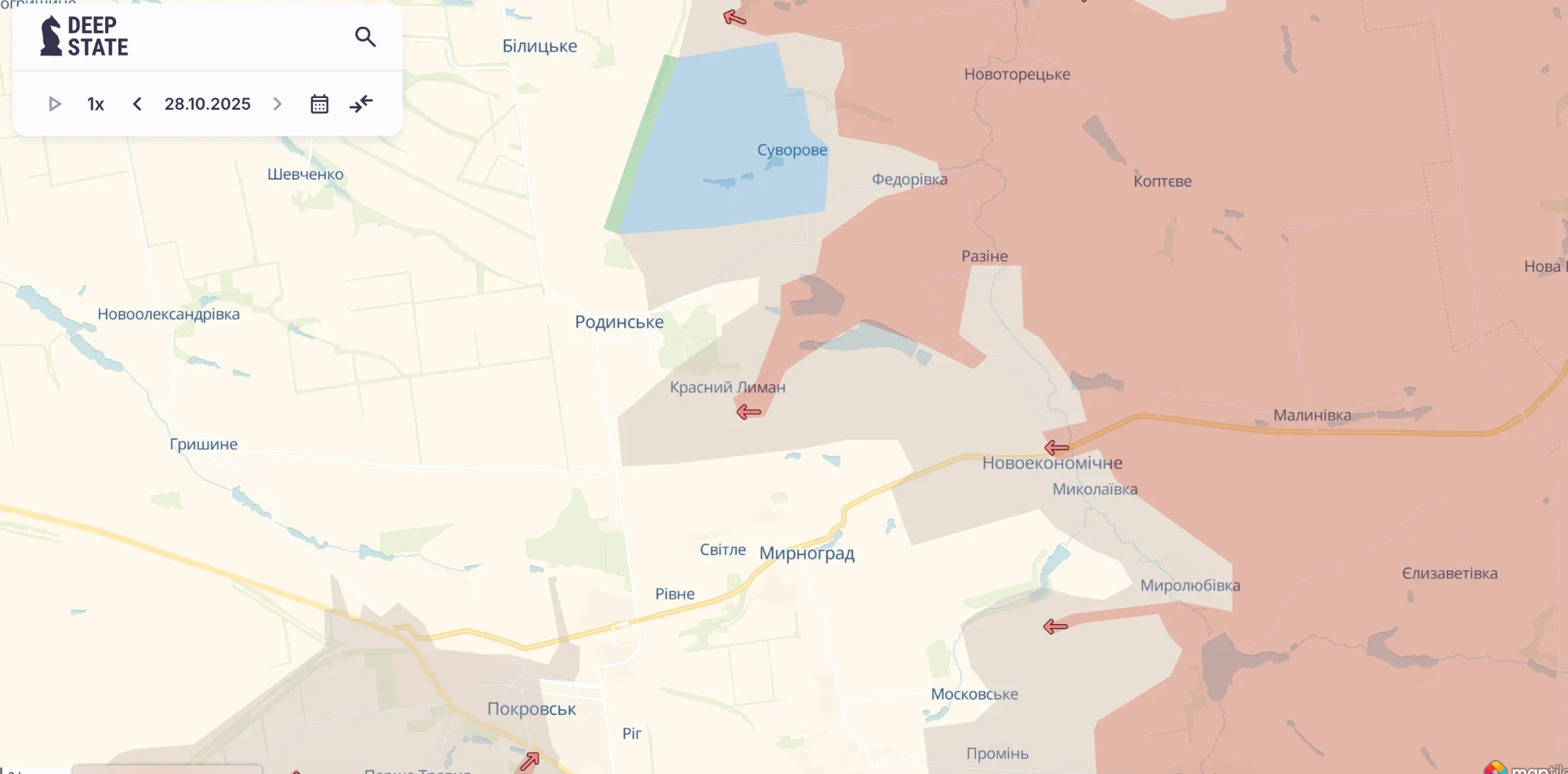 Russian forces advance in Pokrovsk, destroy logistics toward Myrnohrad — DeepState / The New ...