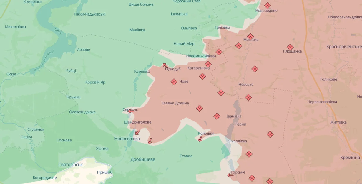 Бои за Покровск — Россияне продвинулись в городе и возле трех сел — карты DeepState / NV