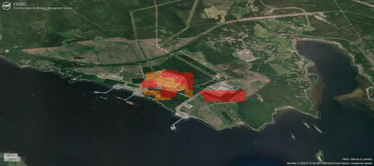 Massive drone strike hits Russia's Primorsk oil port / The New Voice of ...